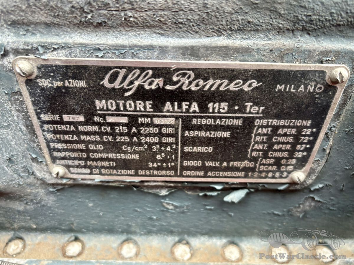 Car Alfa Romeo Aero 1948 for sale - PostWarClassic